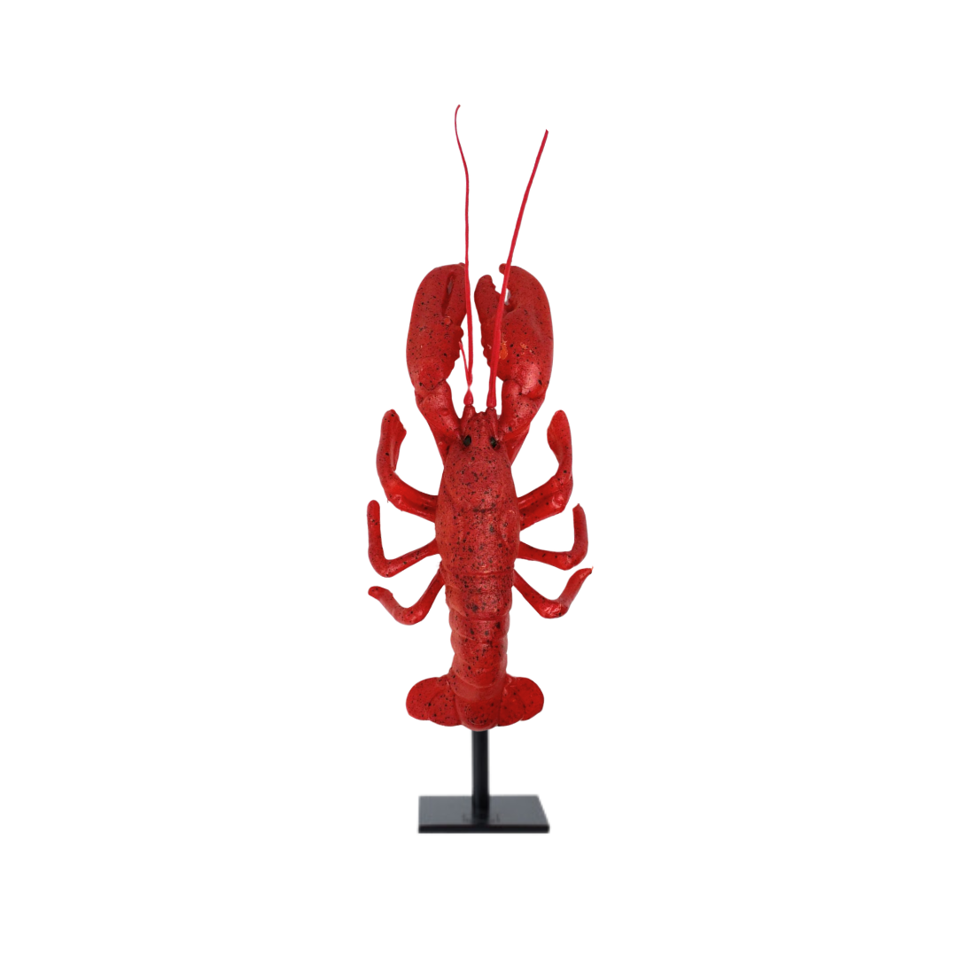 Decoratieve Kunst KREEFT | op zwarte standaard. – Visborden